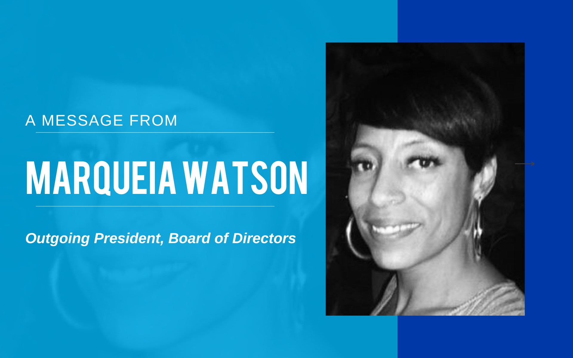 Passing the Baton - A Message from Outgoing Board President Marqueia ...